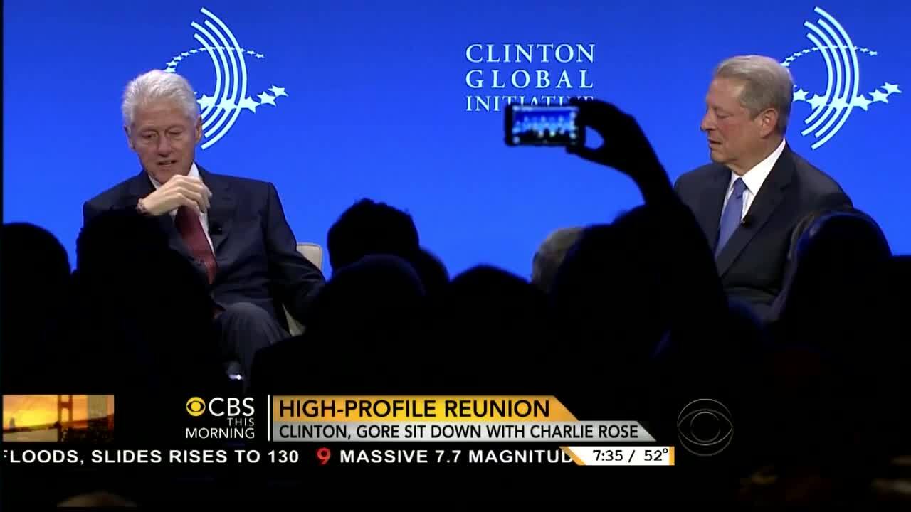 Bill Clinton, Al Gore in rare joint interview - POLITICO