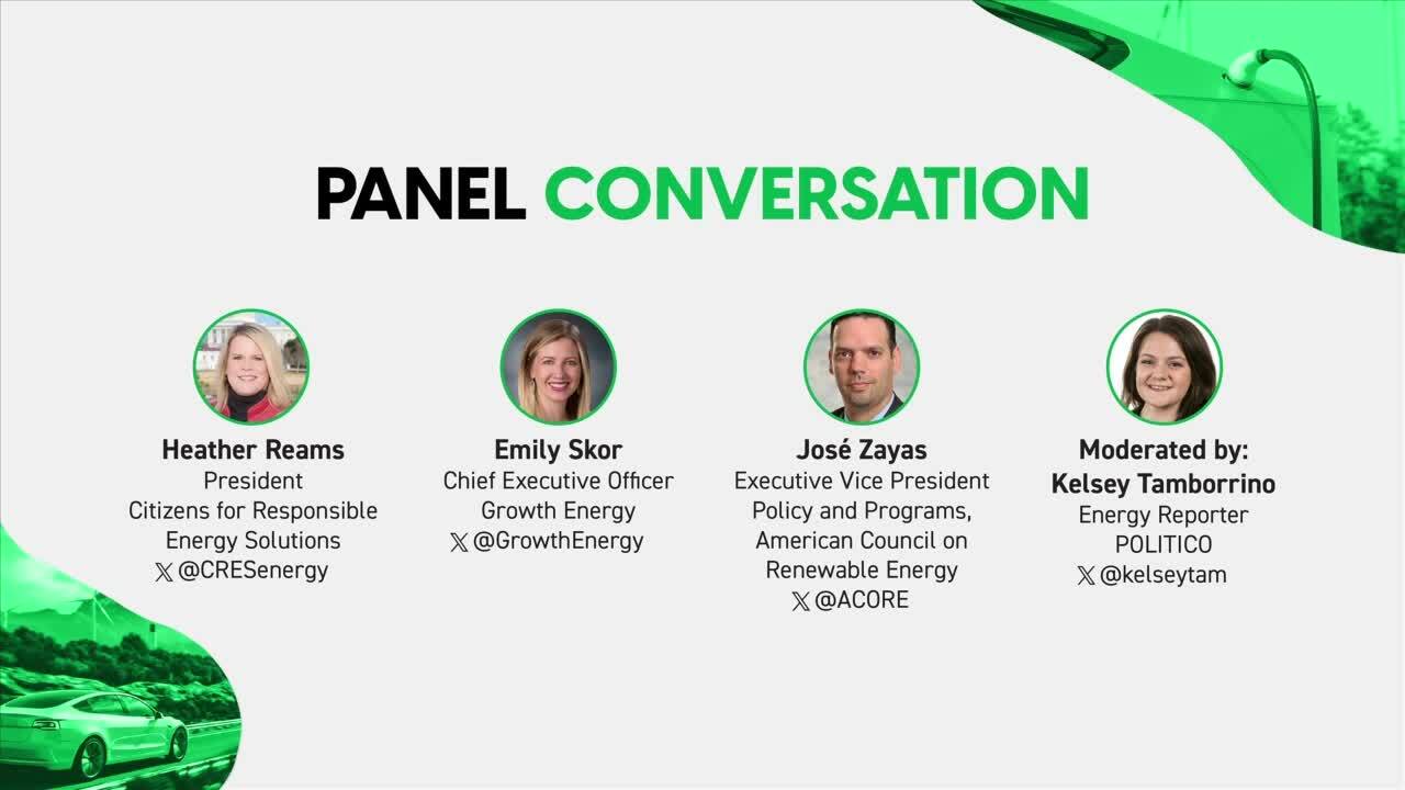 Editorial Panel at POLITICO's The Sustainable Future: Driving Toward Clean Fuel - POLITICO