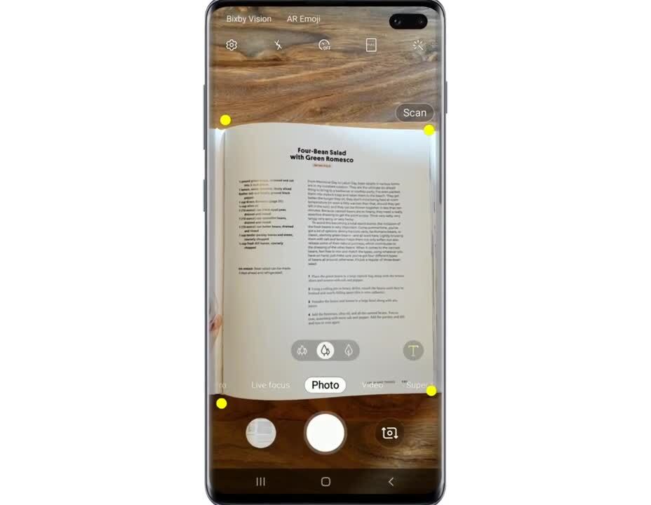 How To Scan A Document On The Galaxy S10 Or Note10 Using Scene 