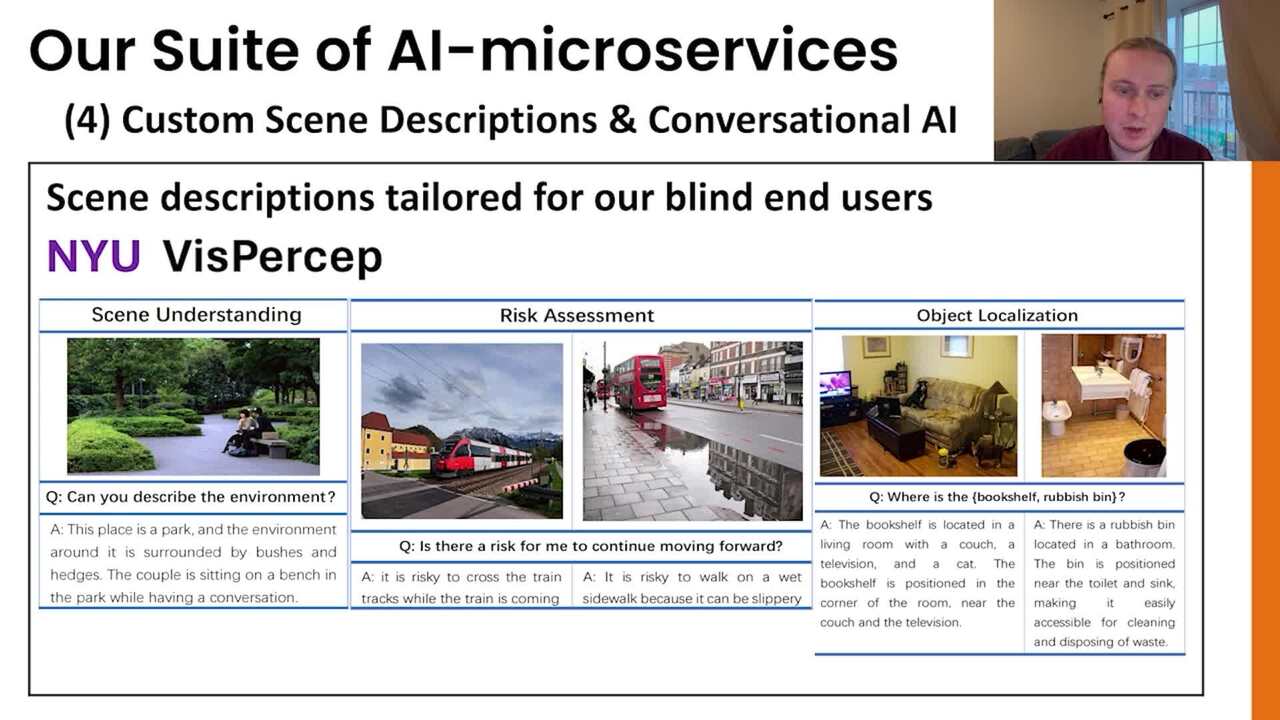 Smart Service system for the visually impaired