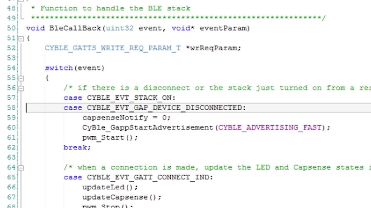 How to Create a PSoC Android BLE App: Lesson 4 Write the Firmware | DigiKey
