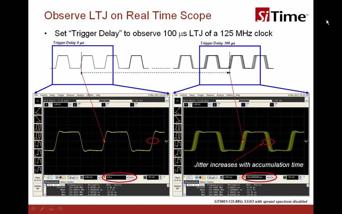 How to measure Longterm Jitter & Cycle to cycle Jitter - Precision ...