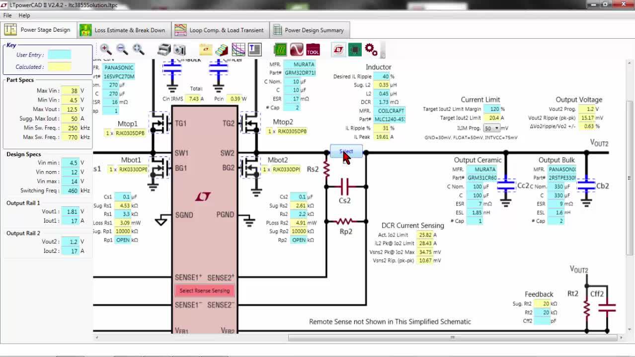 LTpowerCAD: Power Stage Design | DigiKey