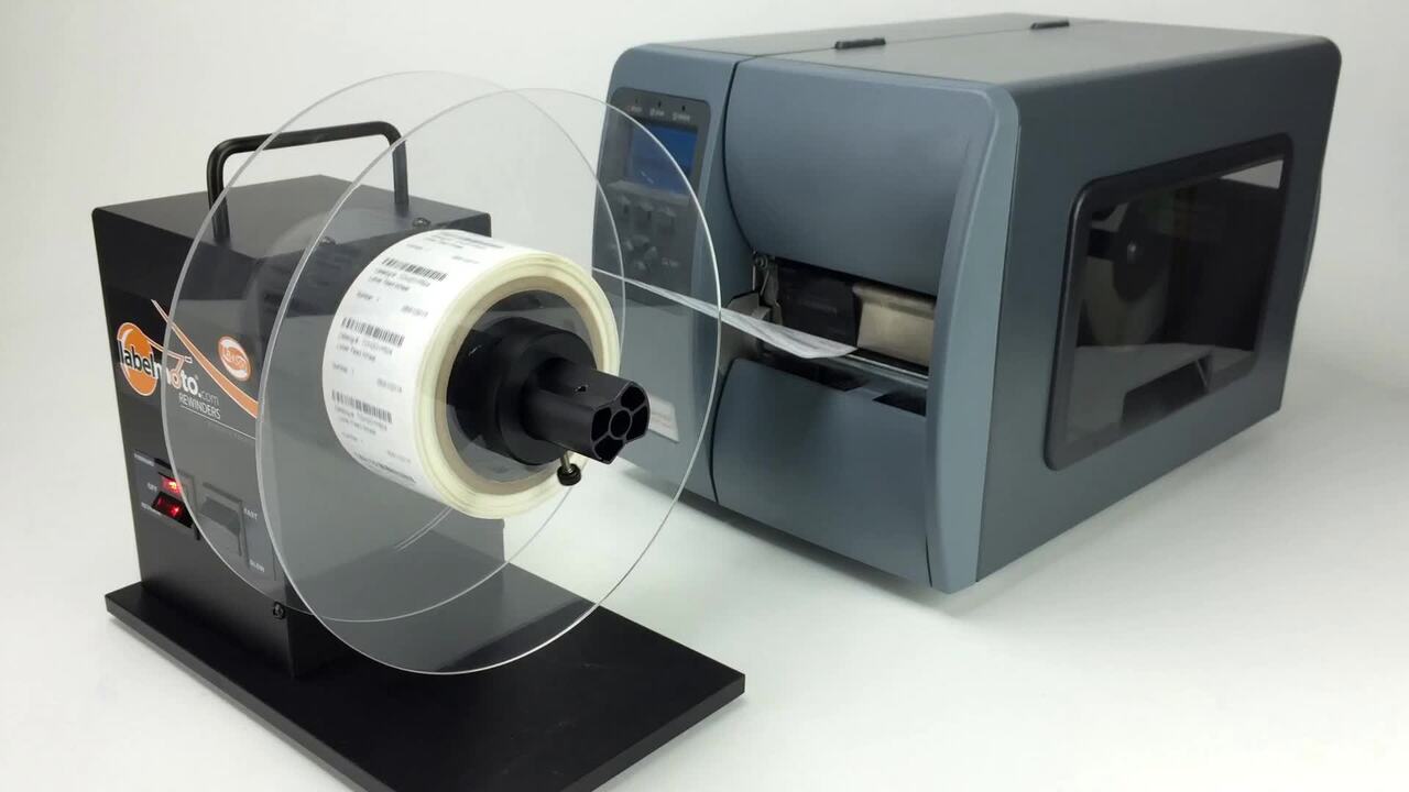 LR4500 bidirectional label rewinder rolls labels | DigiKey