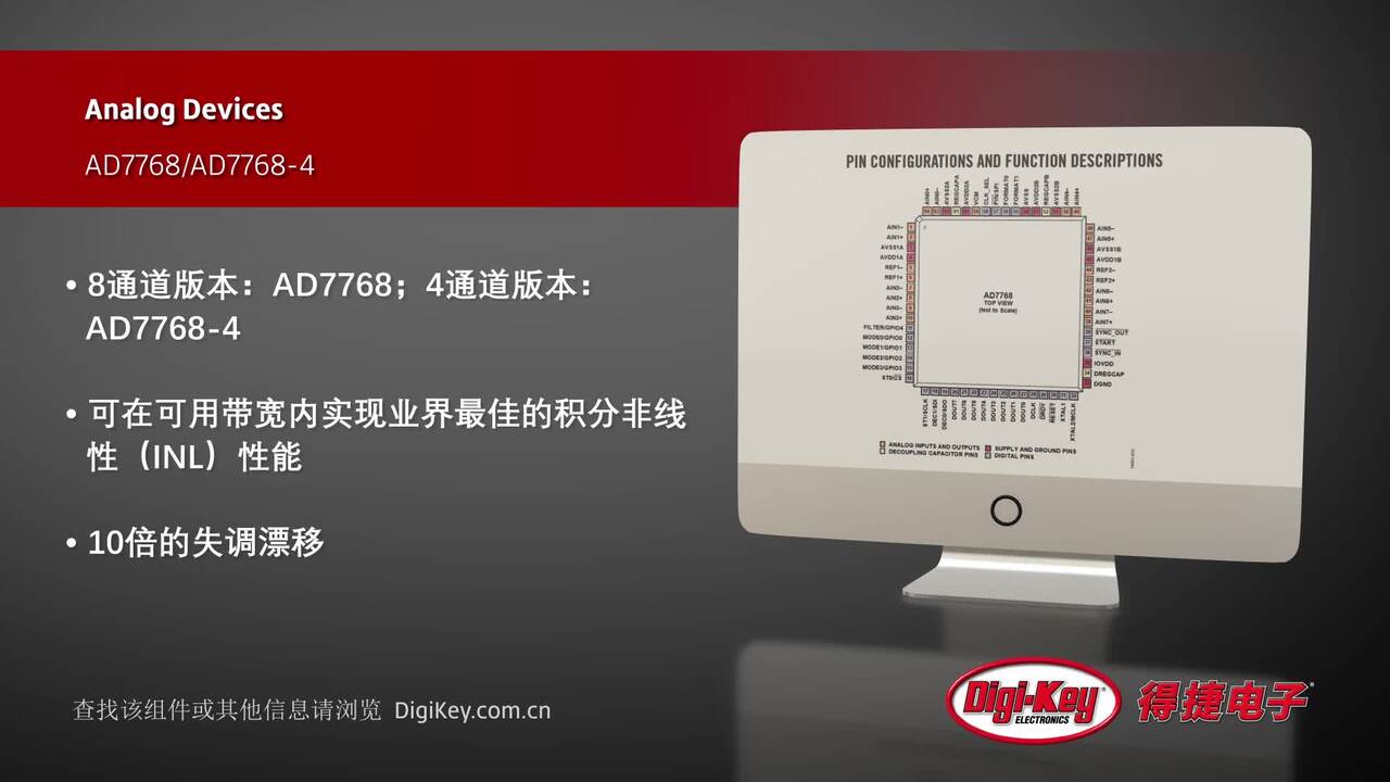 AD7768/AD7768-4 同步采样 ADC - ADI | DigiKey