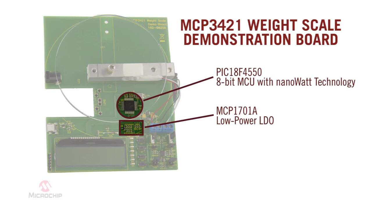 MCP3421 Weight Scale Demonstration Board | DigiKey