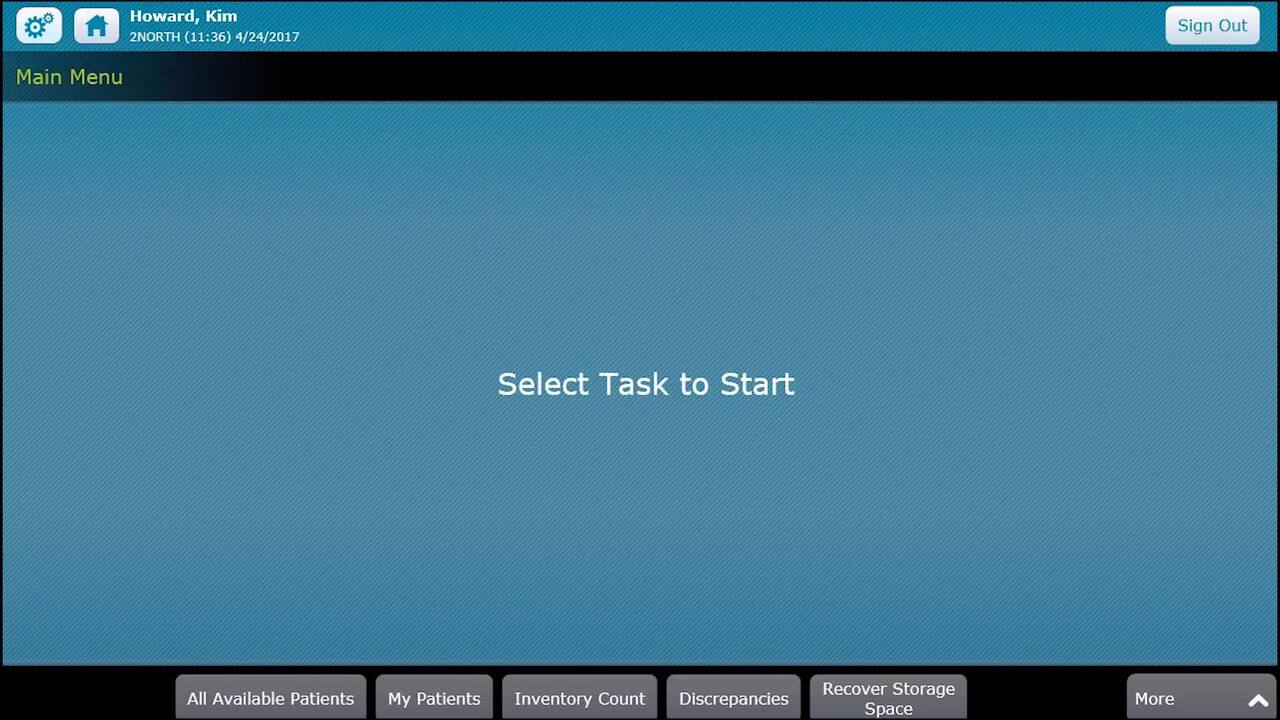 BD Pyxis™ MedStation™ ES in Non-Profile mode