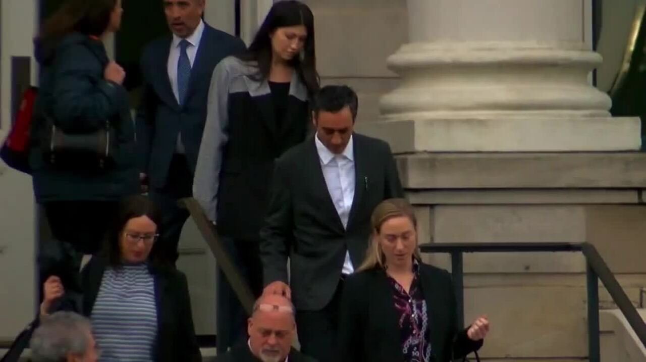 Mike Ribeiro à sa sortie de cour mardi