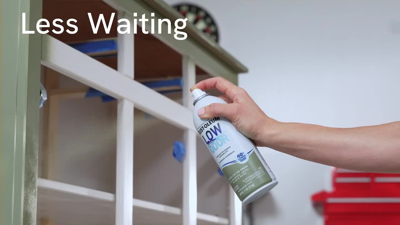 Rust-Oleum Low Odor 11 oz. Matte Blackout Low Odor Water-Based Spray ...