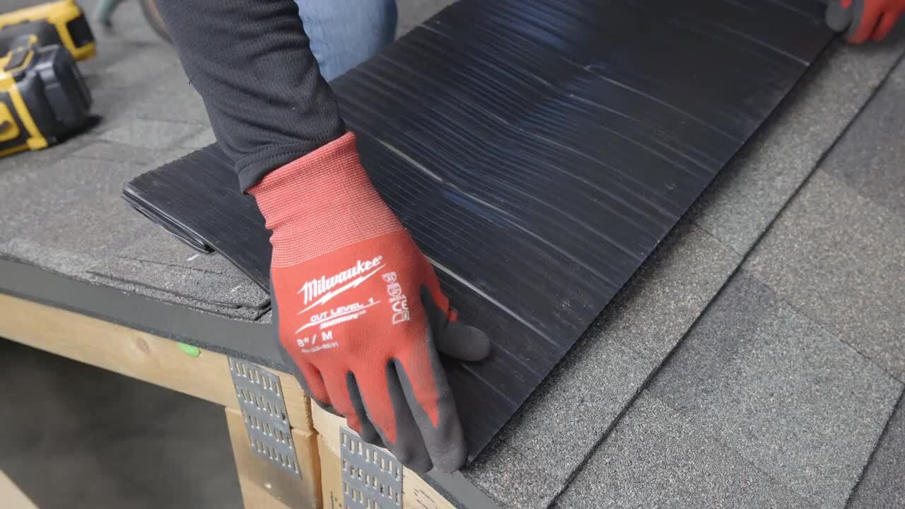 Owens Corning VentSure 11 in. x 20 ft. Ridge Vent Rigid Roll in Black ...