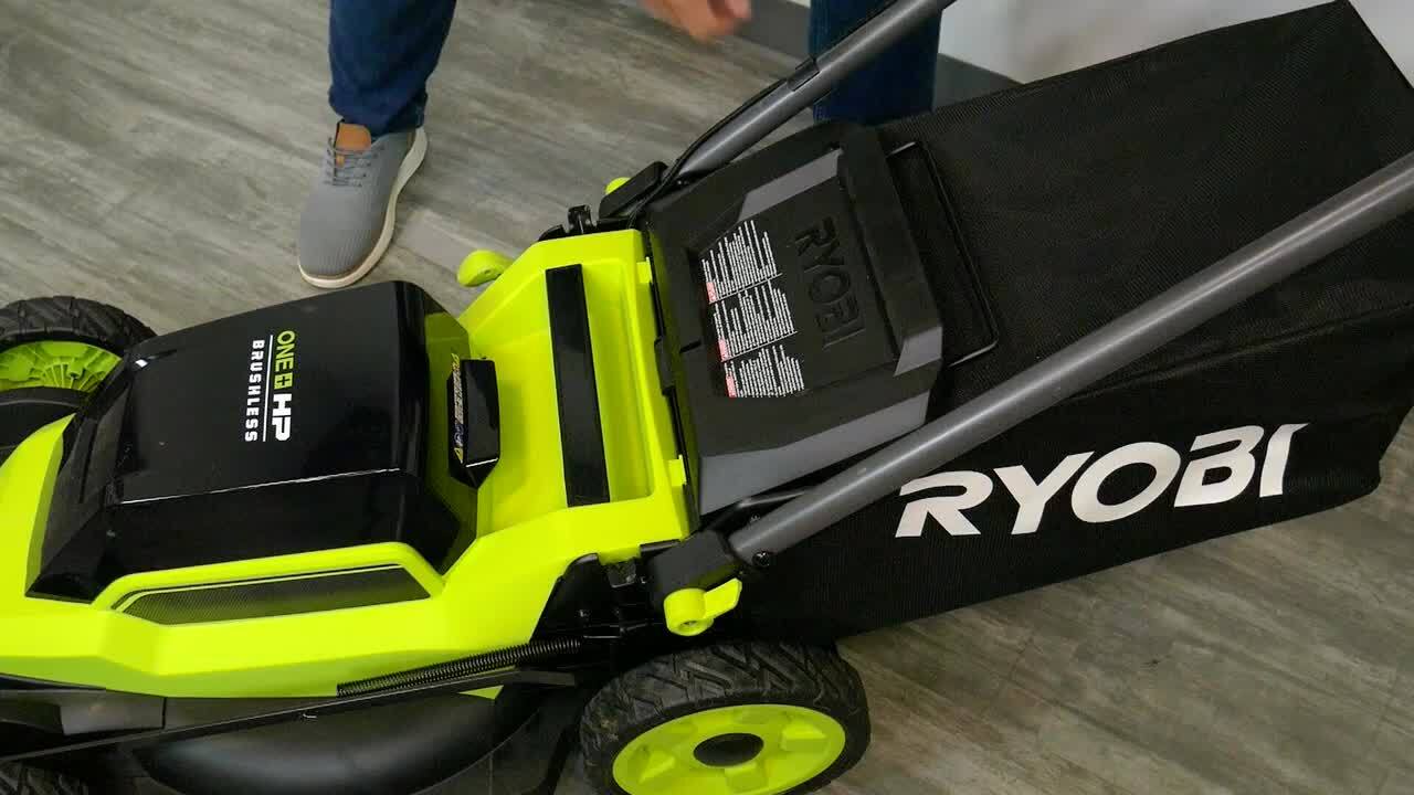 RYOBI ONE+ HP 18V Brushless 20 in. Cordless Battery Walk Behind Self ...