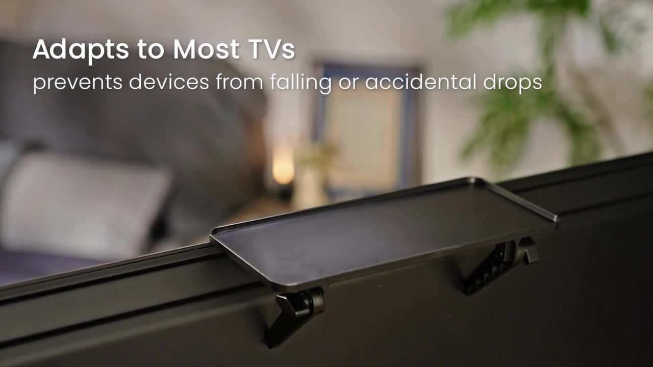 Commercial Electric 12 in. TV Top Shelf for Streaming Devices and TV ...