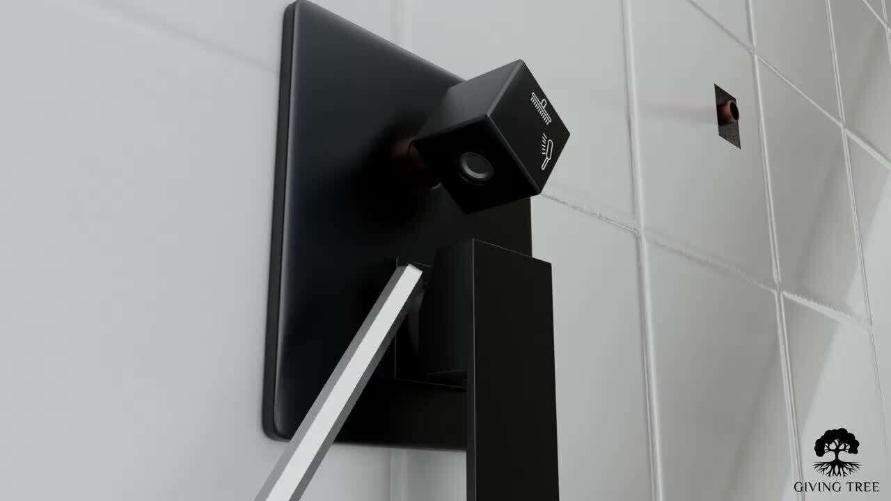 GIVING TREE 2-Spray Patterns with 2.5 GPM 16 in. Rainfall Shower Head ...