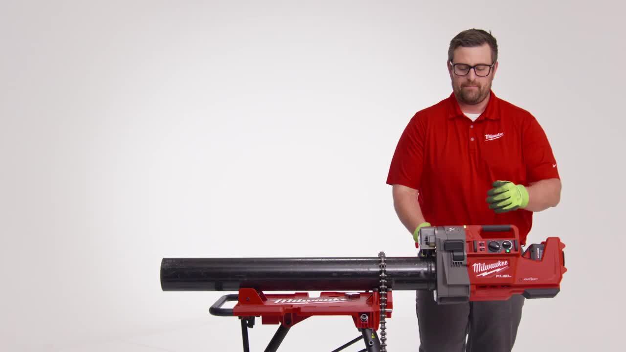 Milwaukee M18 FUEL RINGER Roll Groover For 1-1/4 in - 4 In. Sch 10/40 ...