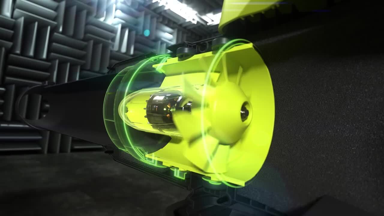 RYOBI 40V HP Brushless Whisper Series 180 MPH 850 CFM Cordless Battery ...