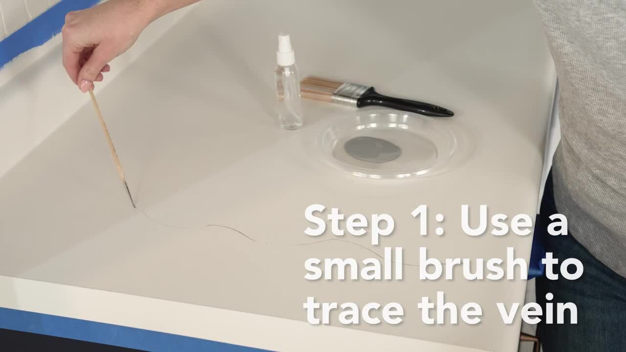 Rust-Oleum Home 1 qt. Marble Gray Countertop Kit 384964 - The Home Depot