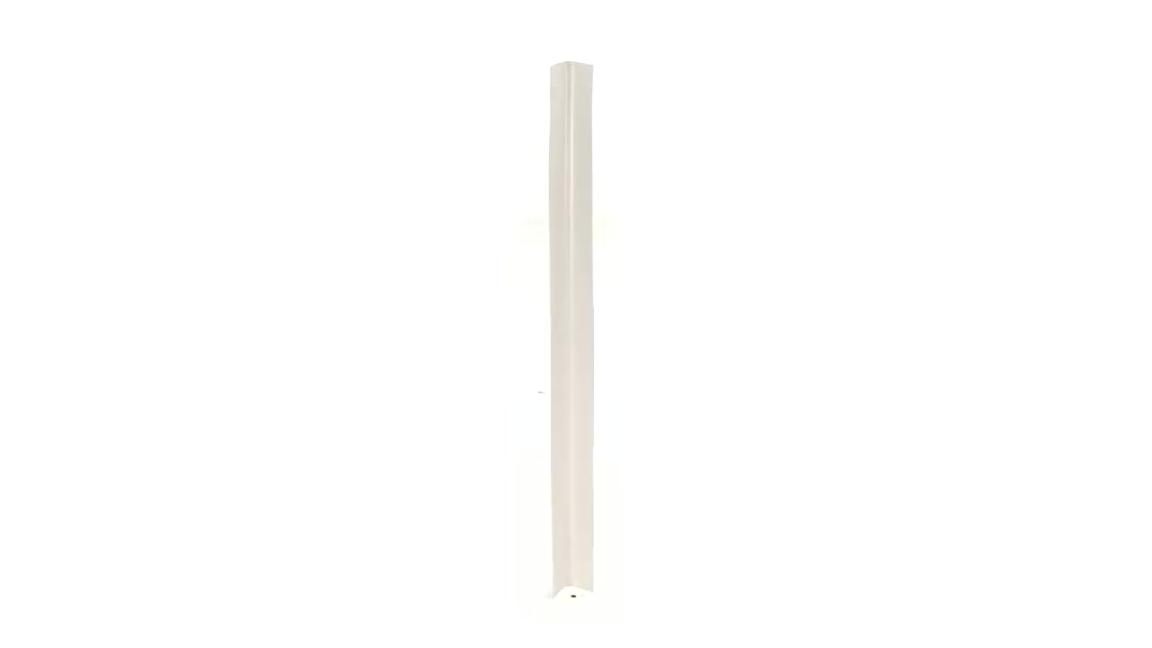 Vestil White PVC Corner Guard Round PVC-48R-WH - The Home Depot