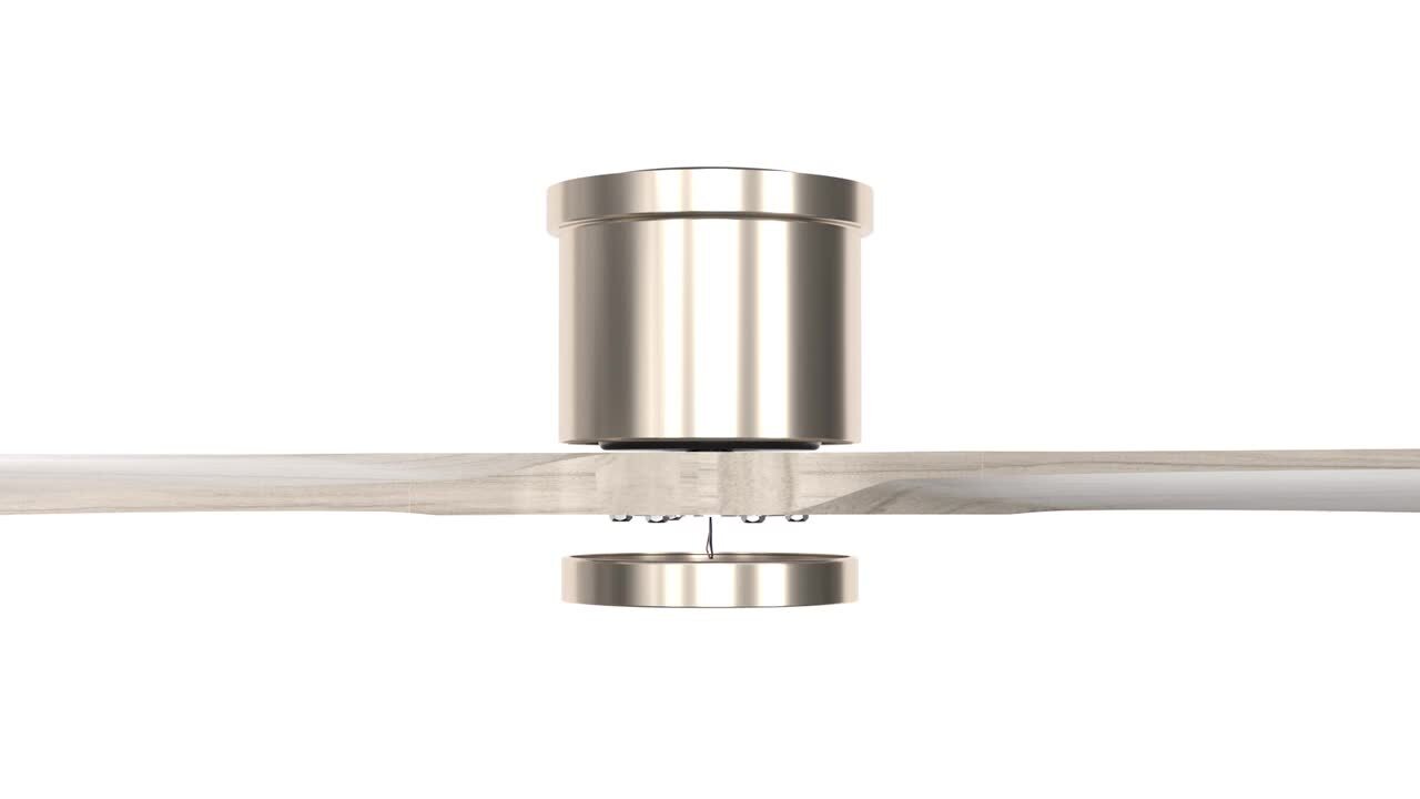 Parrot Uncle Anyan 52 in. Color Changing Integrated LED Nickel Flush ...