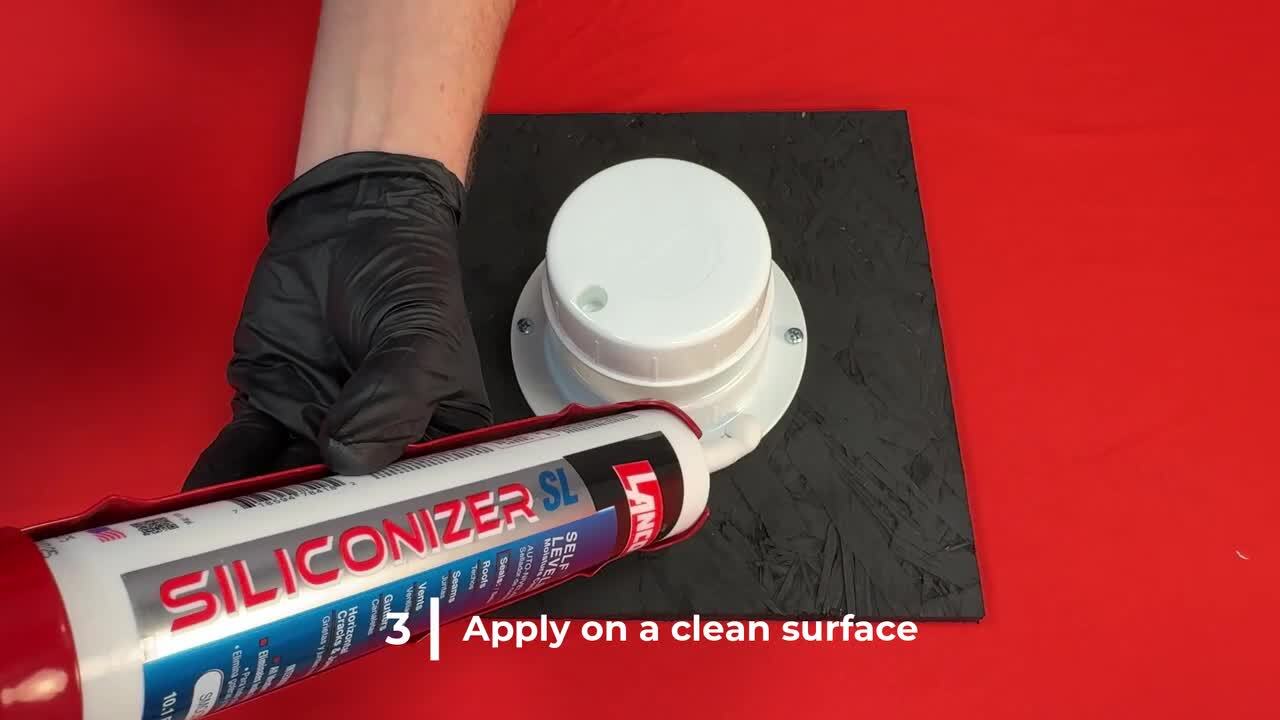 Lanco Siliconizer SL 10.1 oz. Self-Leveling White Roof and Lap Sealant ...