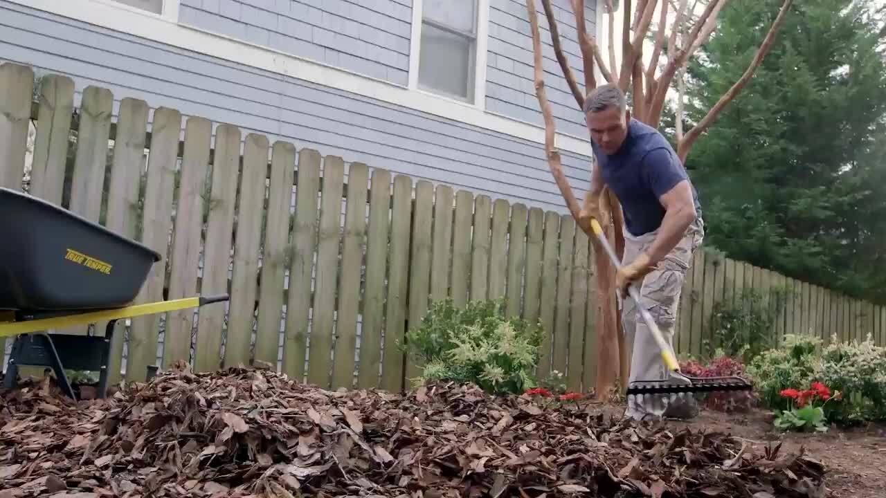 True Temper 6 cu. ft. Poly Wheelbarrow with Total Control Handles ...