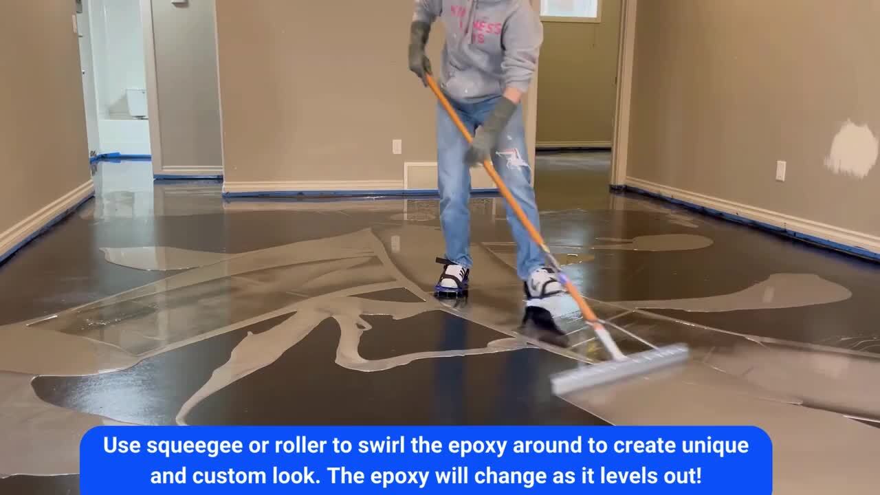 ARMORPOXY 3 gal. Manatee Gloss 2 Part Epoxy 600 sq. ft. Metallic ...