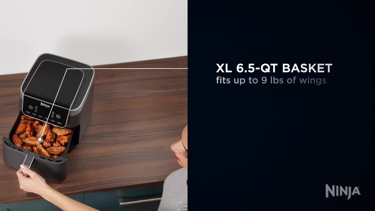 NINJA 6.5 qt. Grey Air Fryer Pro XL 6 in. 1 with Nonstick Basket and ...