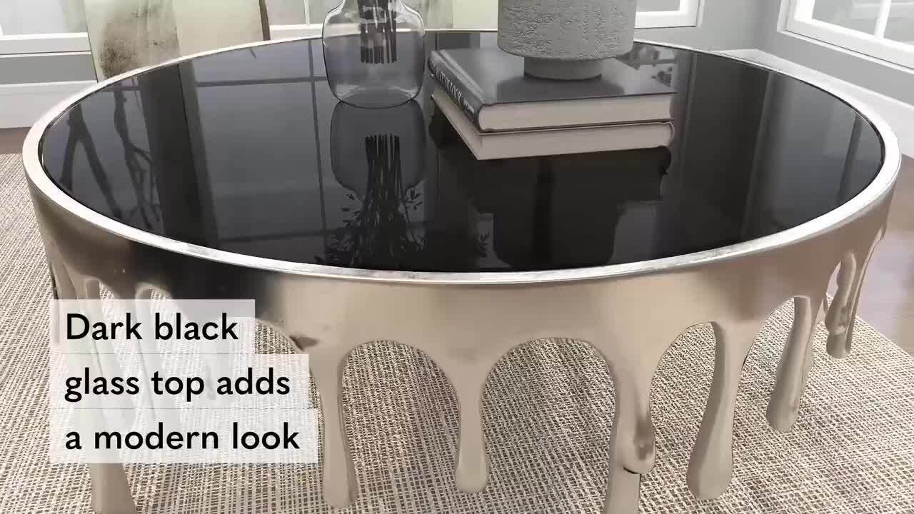 Glass Table From Dripping Drip Black Coffee In Vietnamese Style With