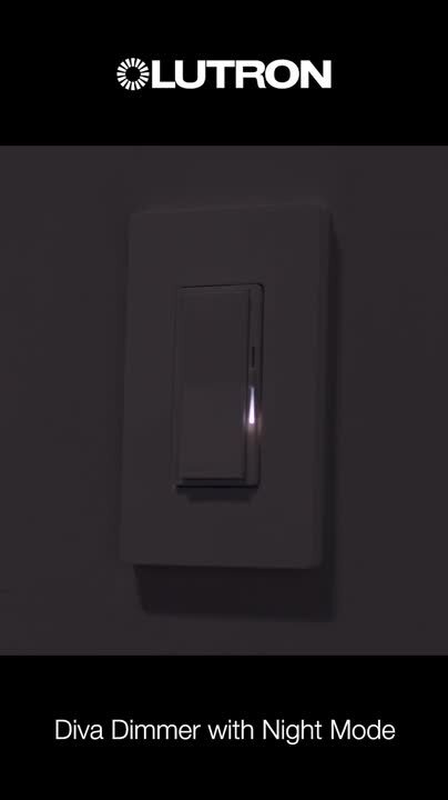Lutron Diva LED+ Dimmer Switch with Night Mode for Dimmable LED Bulbs ...