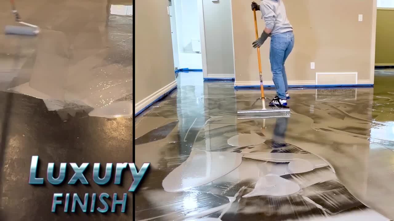 ARMORPOXY 3 gal. Manatee Gloss 2 Part Epoxy 600 sq. ft. Metallic ...