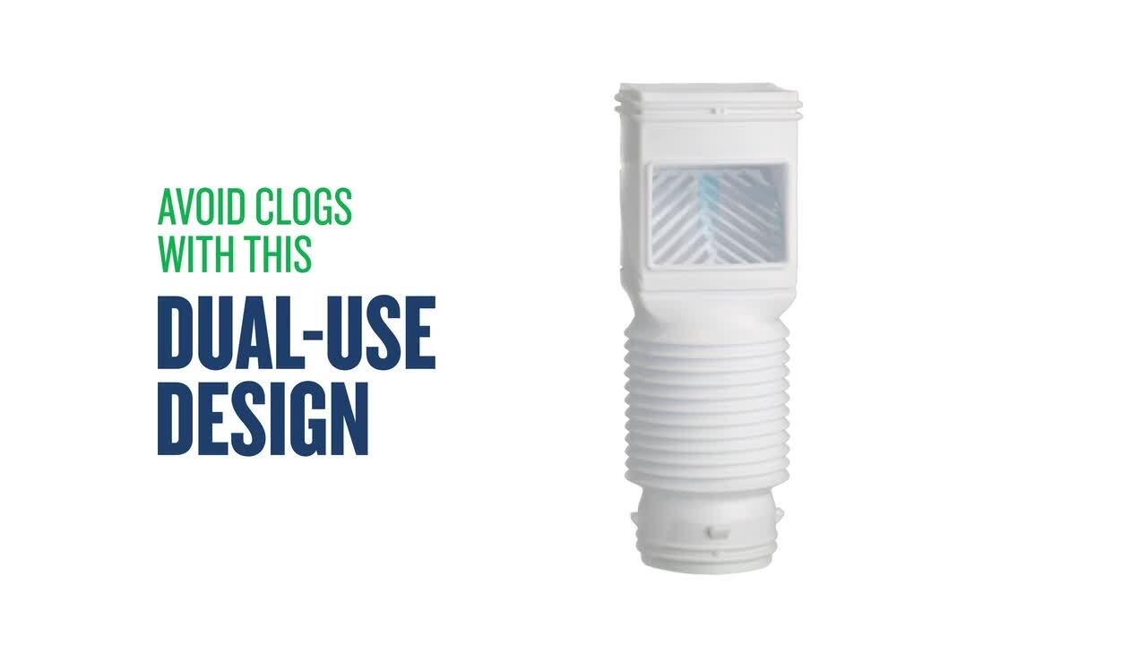 Amerimax Home Products Flex Grate White Vinyl Downspout Filter 4490 ...