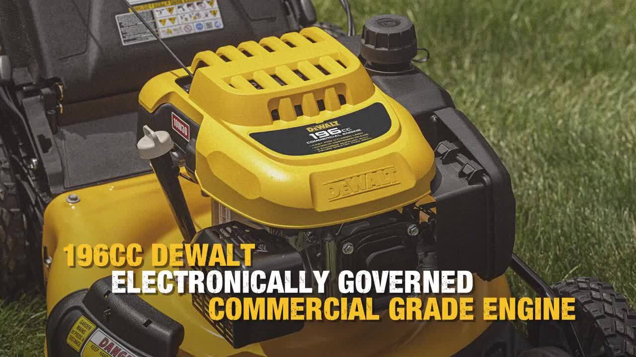 DEWALT 21 in. 196cc E-GOV Engine 3-in-1 Gas RWD Self-Propelled Lawn ...