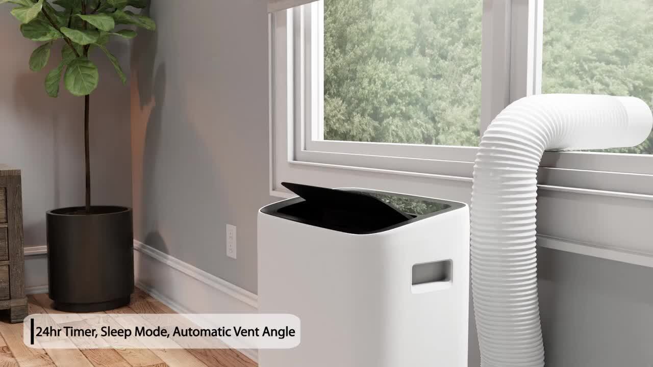 Toshiba 8,000 (DOE) BTU Portable Air Conditioner Cools 350 sq. ft. with ...