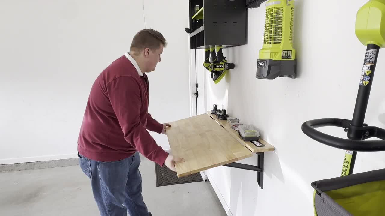 RYOBI RYOBI Stowaway Wall Mounted Folding Workbench Table STM408 - The ...