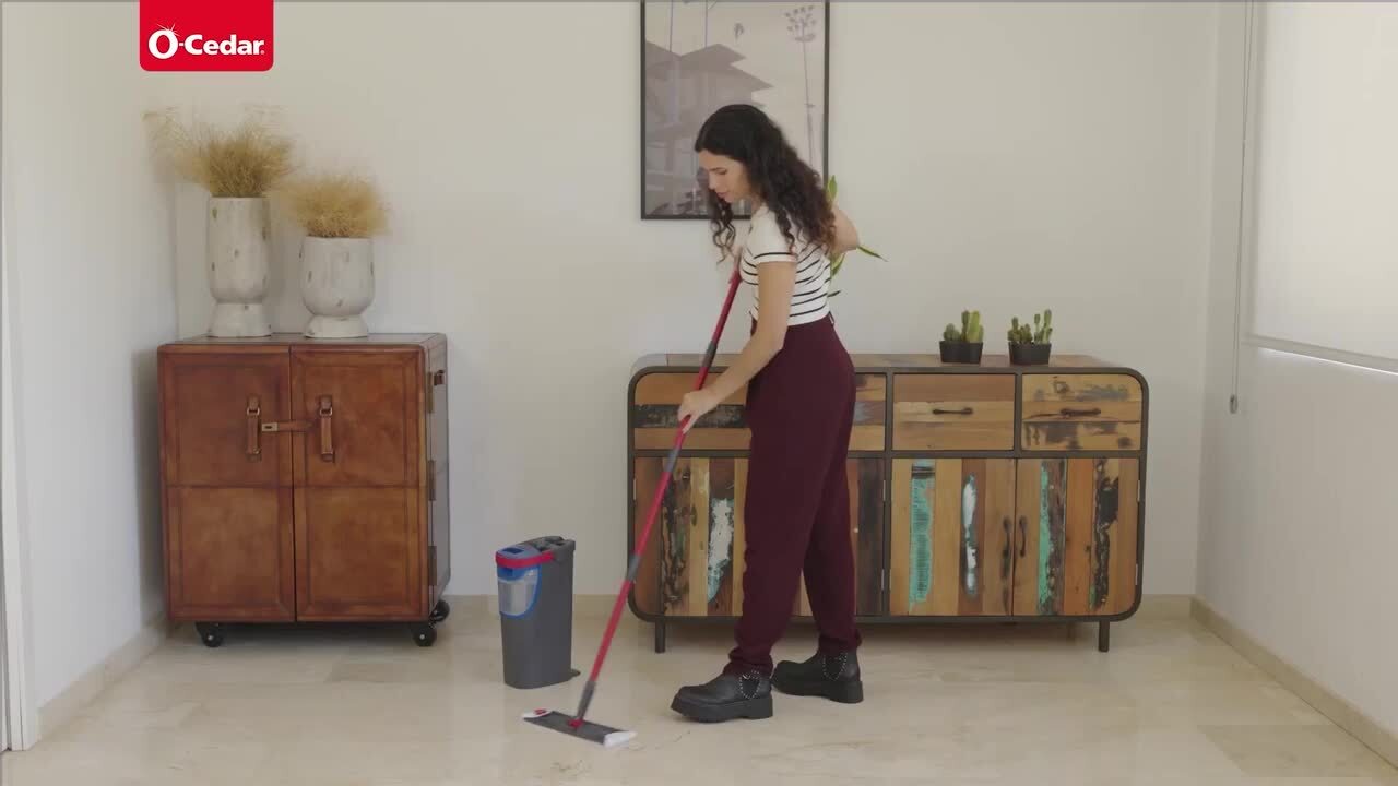 O-Cedar H2prO Microfiber Flat Mop System 175765 - The Home Depot