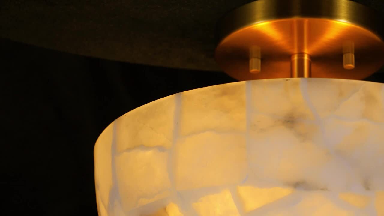 Alabaster Semi Flush Ceiling