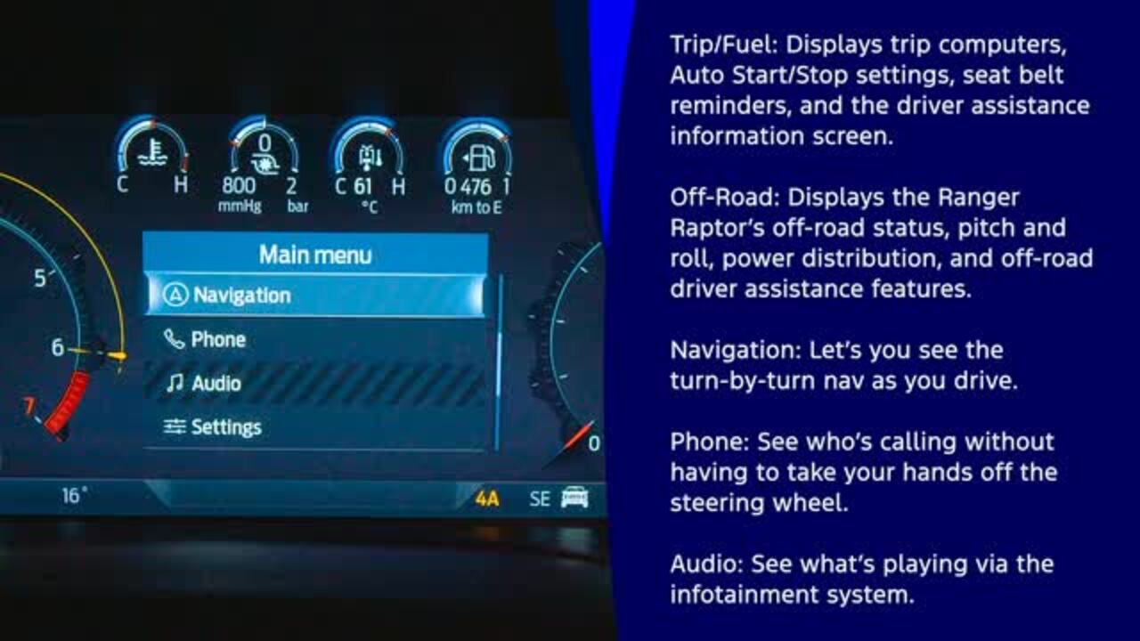 Understanding Ranger Raptor’s Digital Instrument Cluster | Explore tame ...