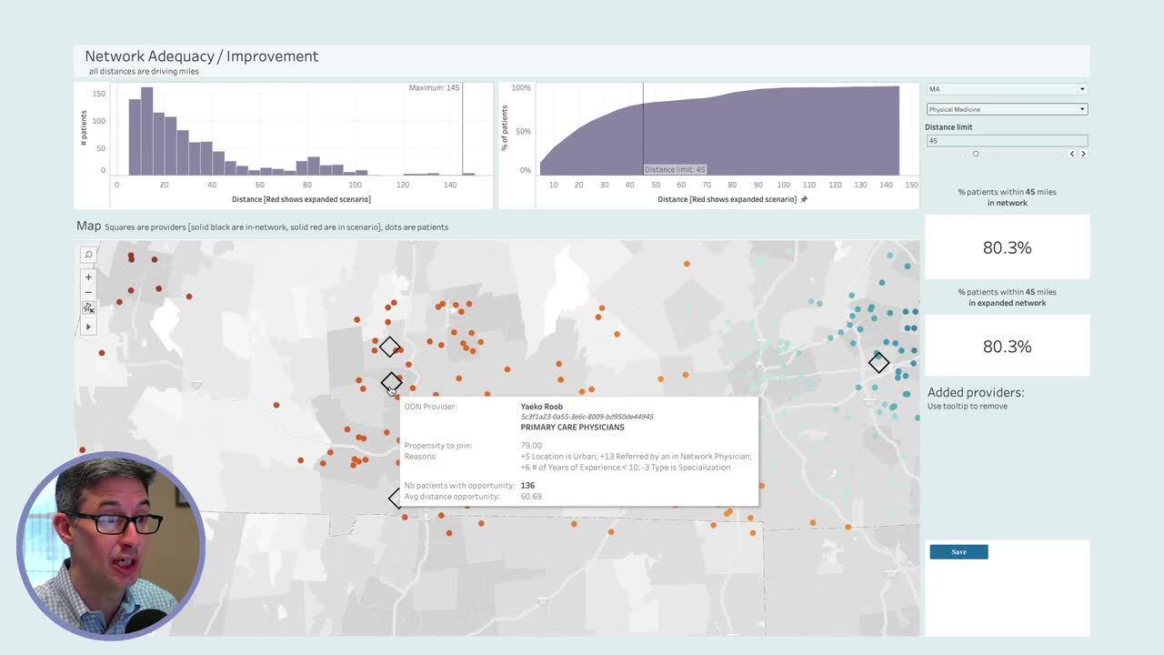 Tableau for Payers: Improve Network Adequacy