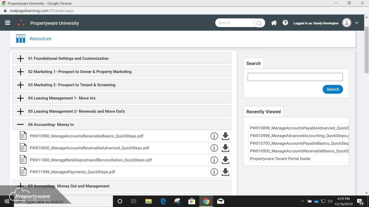 discover all-new Propertyware training