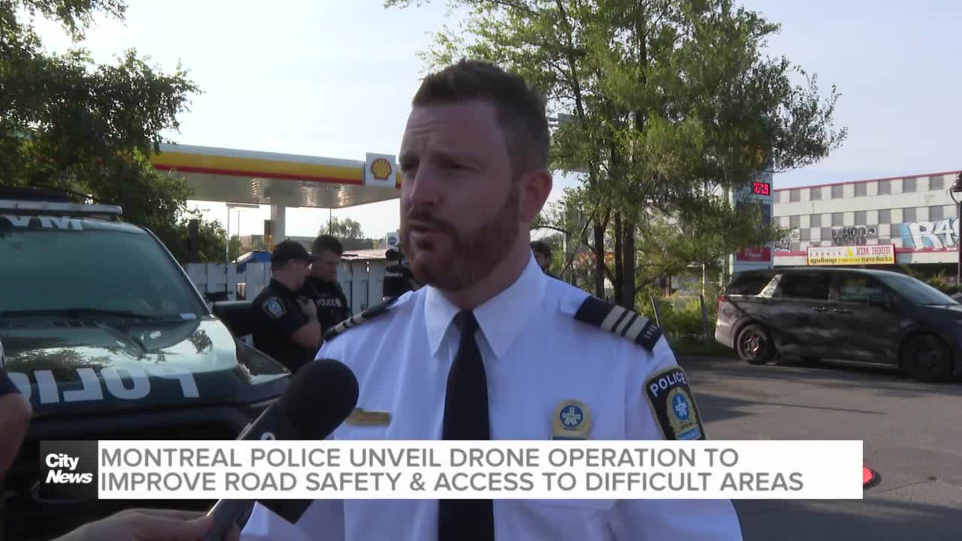Montreal police unveil drone operation to improve road safety