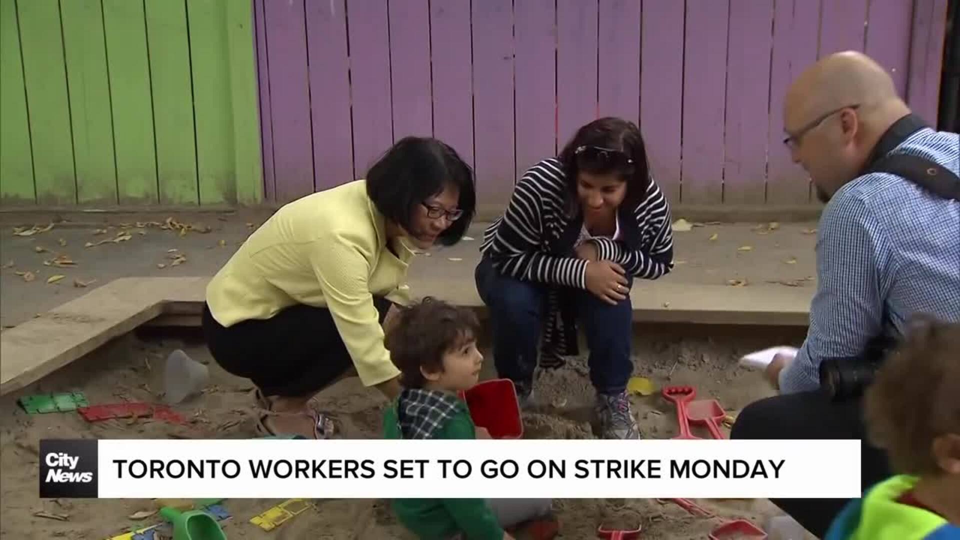 Toronto workers union will walk off the job Monday without a deal