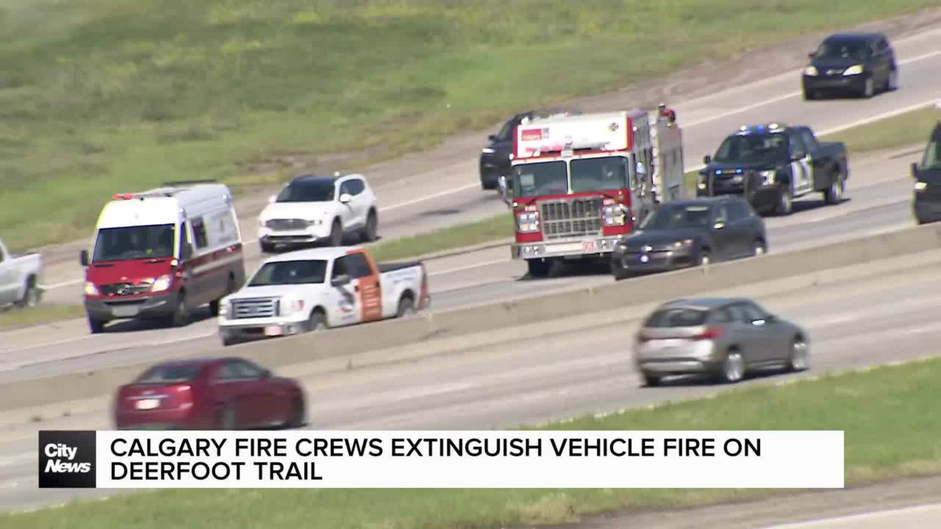 Calgary police officer injured by alleged drunk driver on Stoney Trail