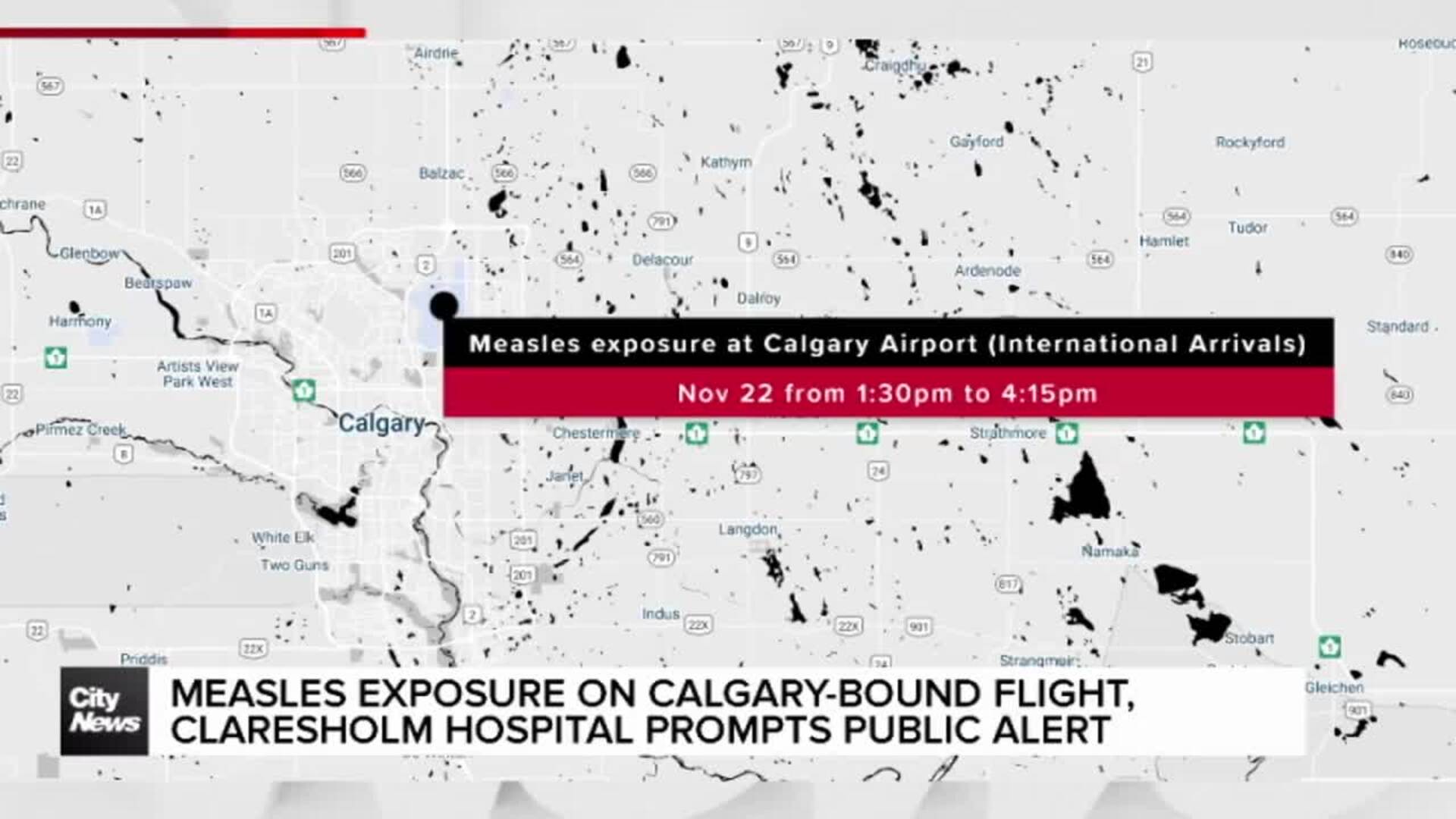 Measles exposure on Calgary-bound flight, Claresholm hospital prompts ...