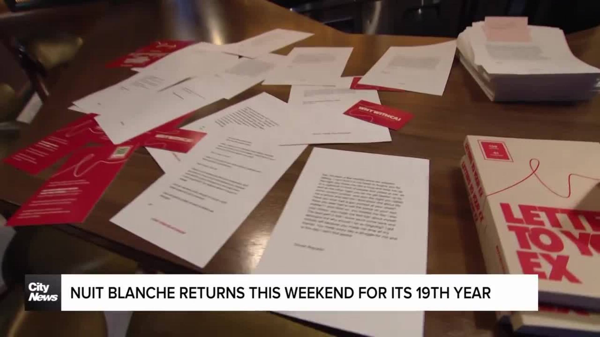 Nuit Blanche returns this weekend