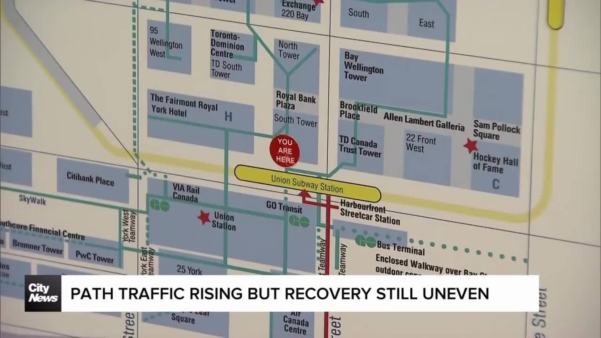 PATH traffic rising, but recovery still uneven in downtown Toronto