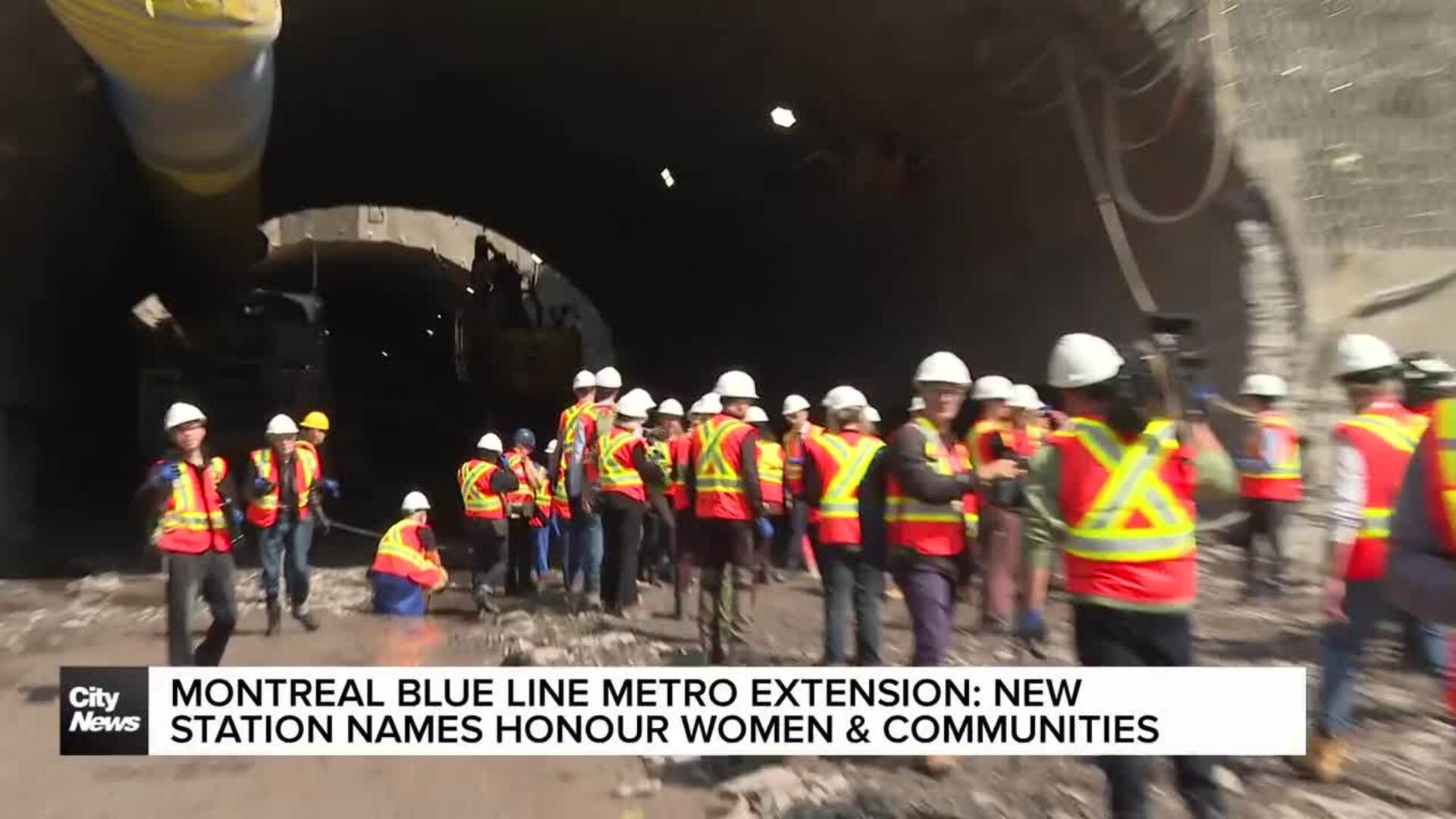 Montreal's Blue line metro extension: new names for five stations