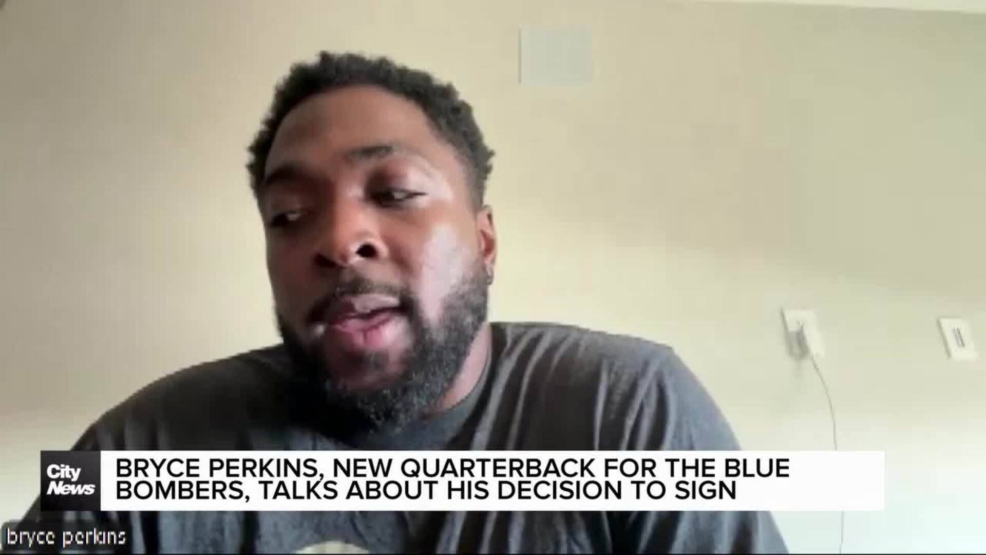 The Blue Bombers new quarterback talks about his decision to sign