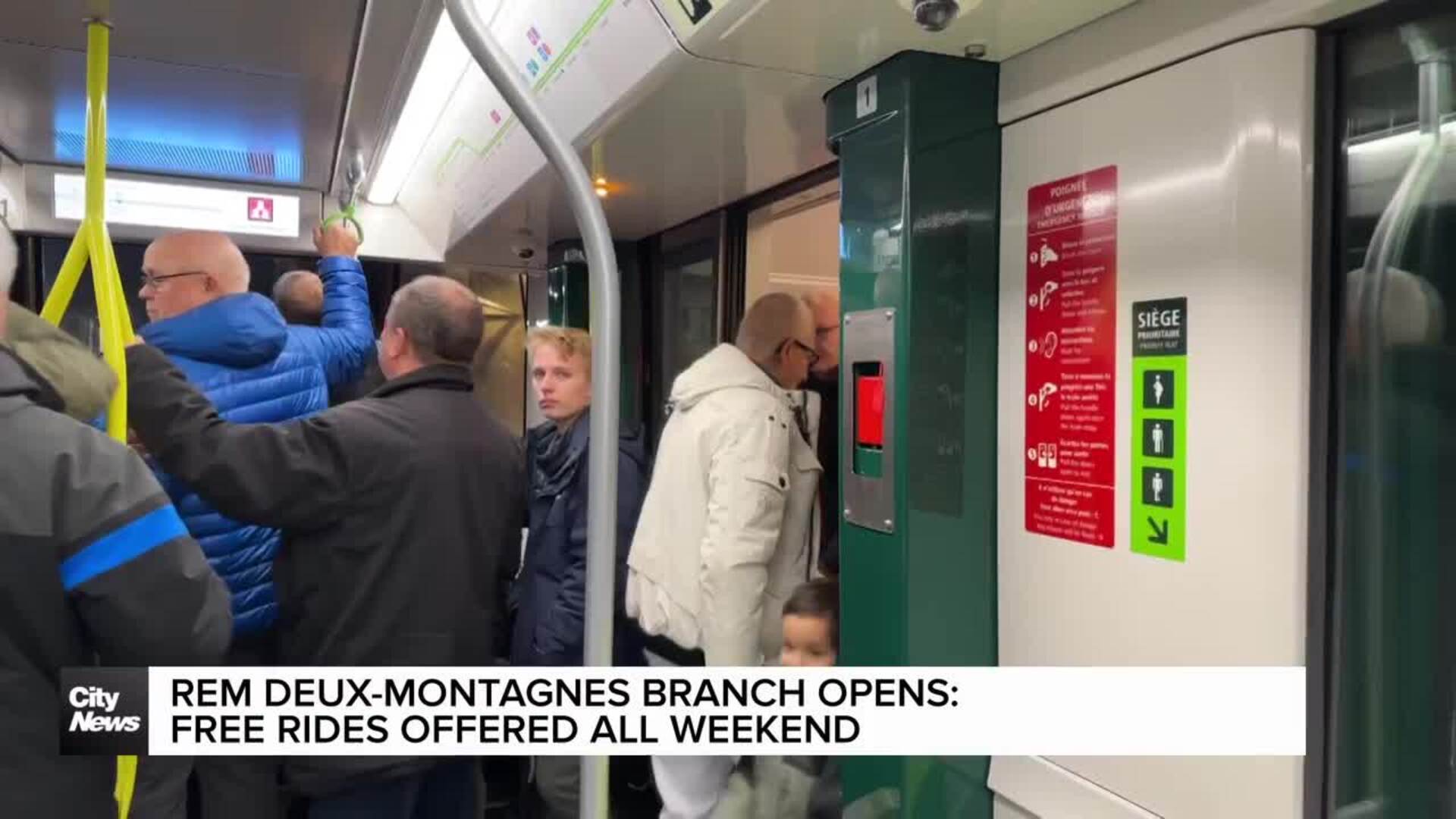 Free rides on Montreal's new Deux-Montagnes REM line