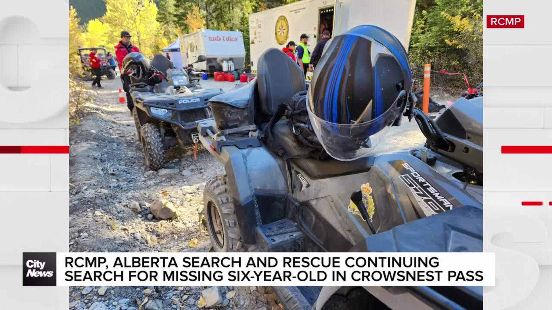 RCMP, Alberta Search and Rescue continuing search for missing six-year-old in Crowsnest Pass