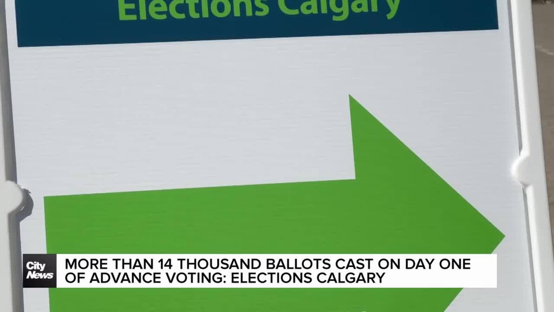 More than 14,000 ballots cast in Calgary on day one of advance voting