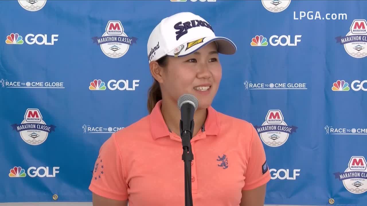 Nasa Hataoka Opening Round Interview at the 2021 Marathon LPGA Classic ...